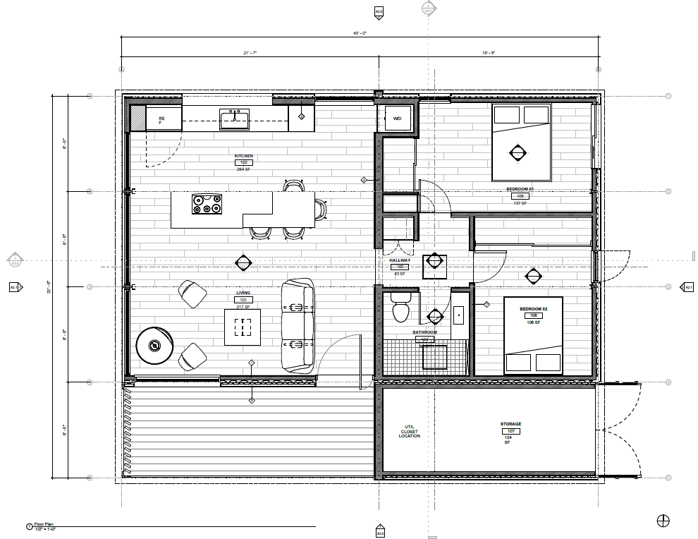 Structural & MEP Design: Shipping Container Home, Lutsen, MN - Innodez
